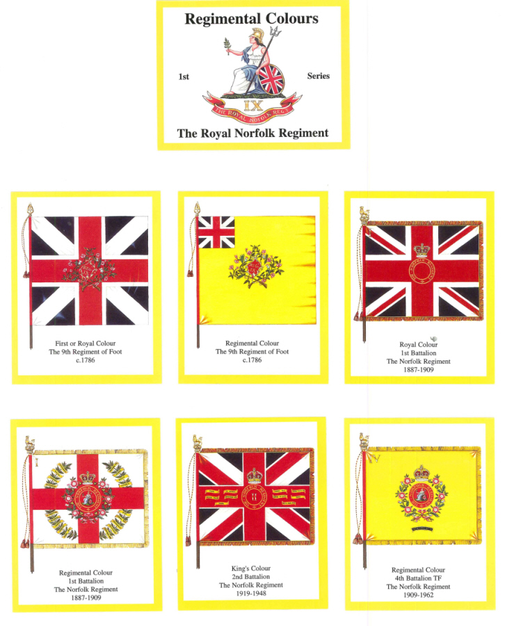 The Royal Norfolk Regiment- 'Regimental Colours' Trade Card Set by ...