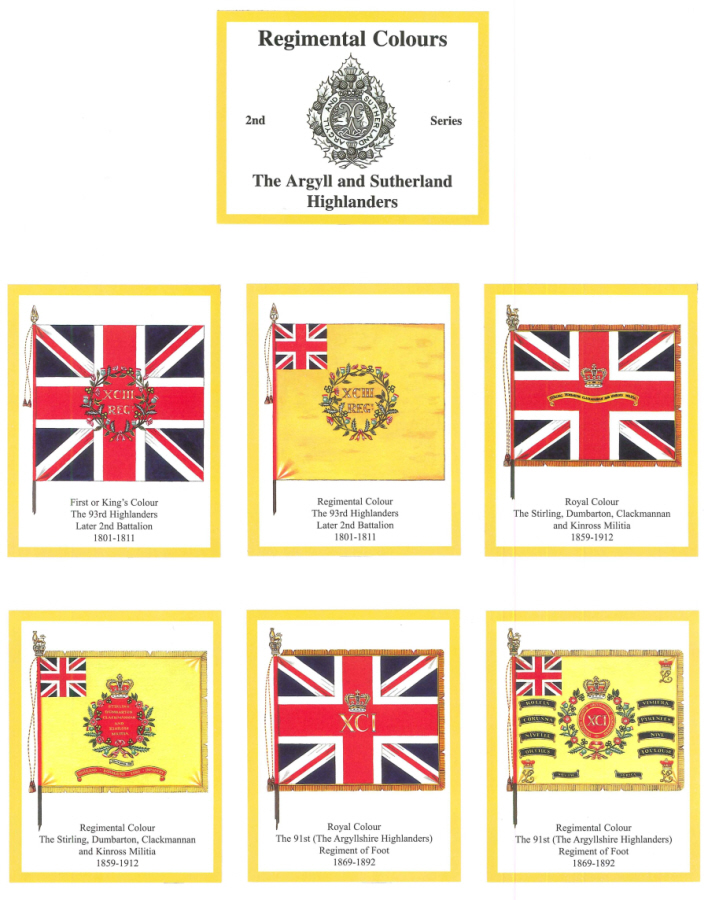 The Argyll and Sutherland Highlanders 2nd Series - 'Regimental Colours ...