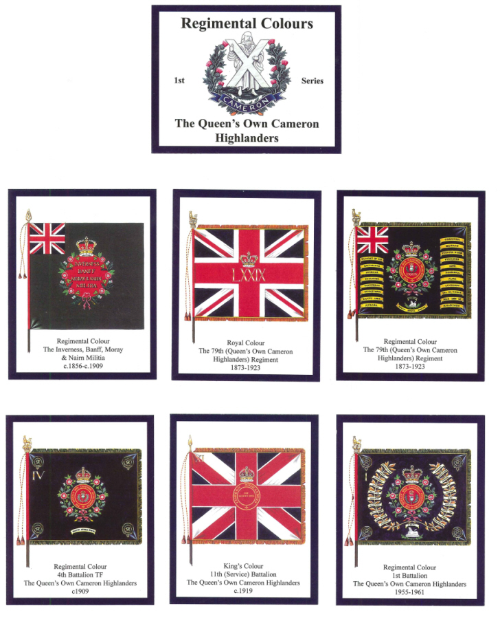 The Queen's Own Cameron Highlanders - 'Regimental Colours' Trade Card ...
